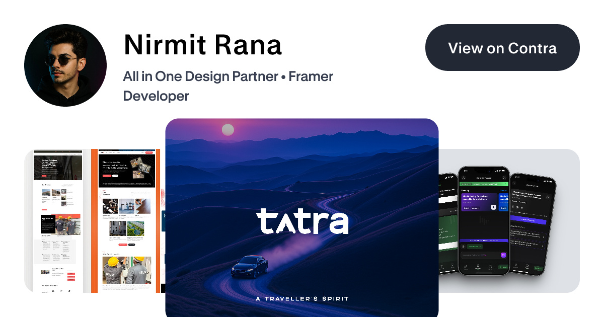 Nirmit Rana's Work | Contra