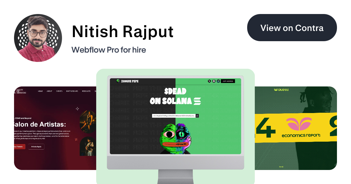 Nitish Rajput's Work | Contra