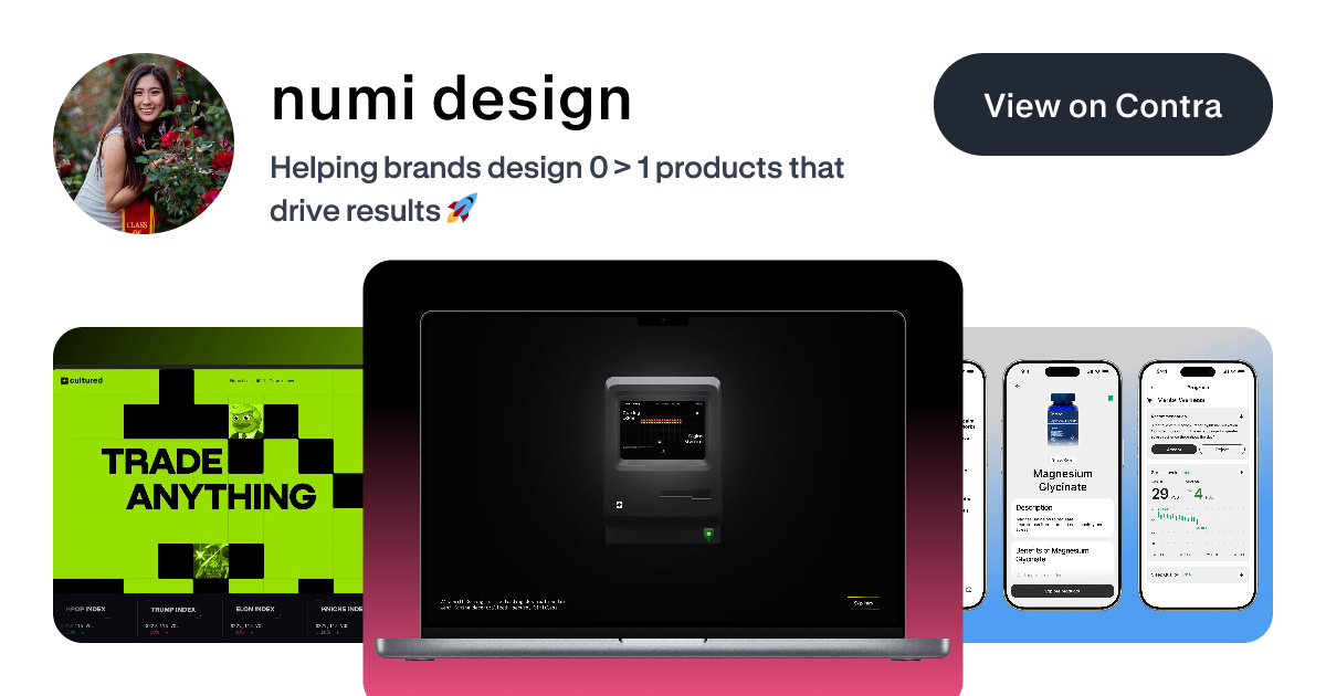 numi design's Work | Contra