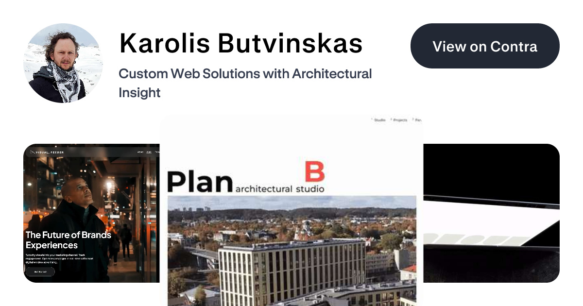 Karolis Butvinskas's Work | Contra