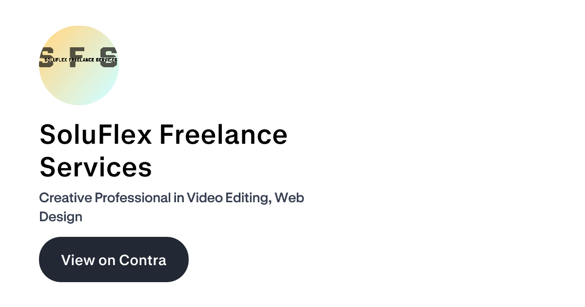 SoluFlex Freelance Services on Contra