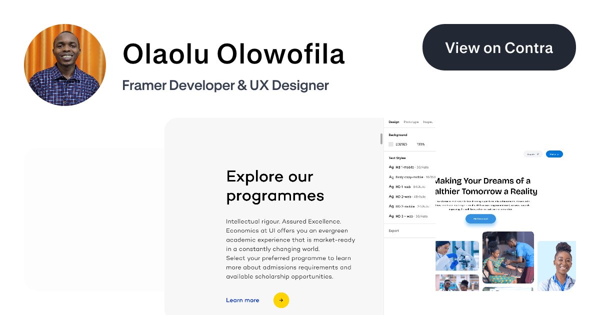 Olaolu Olowofila - Low-Code/No-Code Developer | Contra