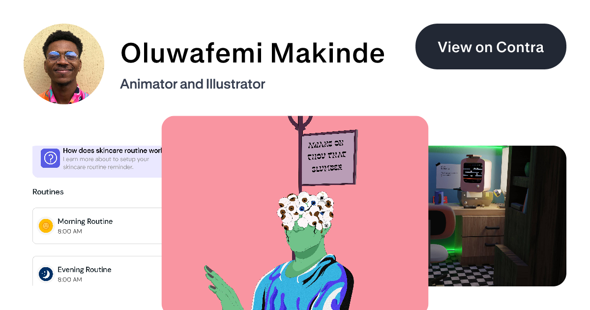 Oluwafemi Makinde on Contra | Animator and Illustrator