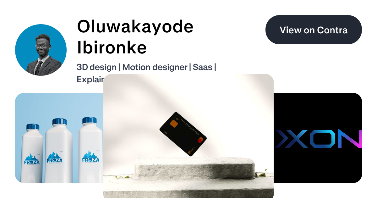 Oluwakayode Ibironke - 3D Renderer | Contra