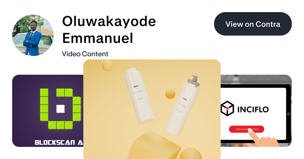 Oluwakayode Emmanuel on Contra | Video Content