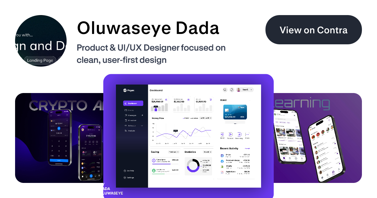 Oluwaseye Dada's Work | Contra