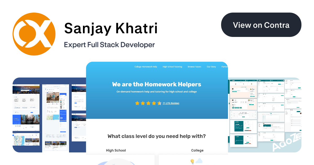 Sanjay Khatri on Contra | Expert Full Stack Developer