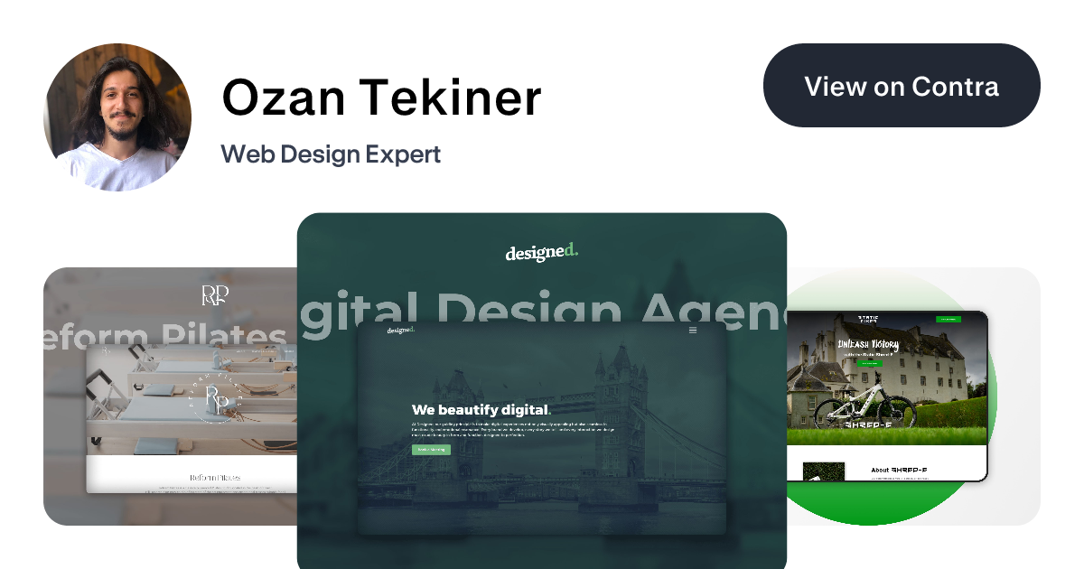 Ozan Tekiner on Contra | Web Design Expert