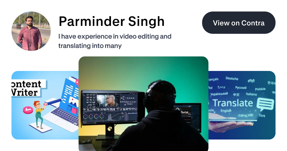Parminder Singh's Work | Contra