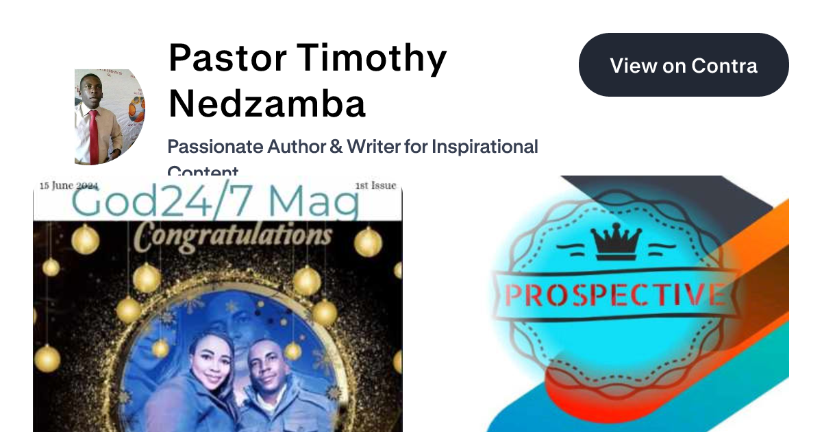 Pastor Timothy Nedzamba's Work | Contra