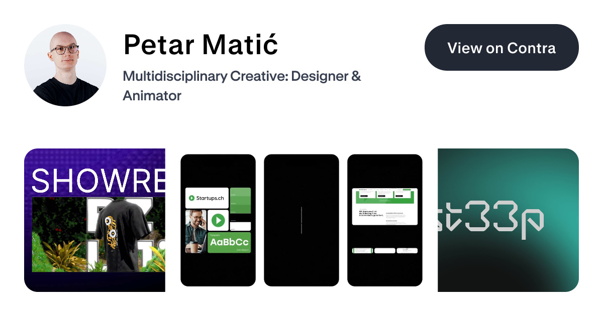 Petar Matić's Work | Contra