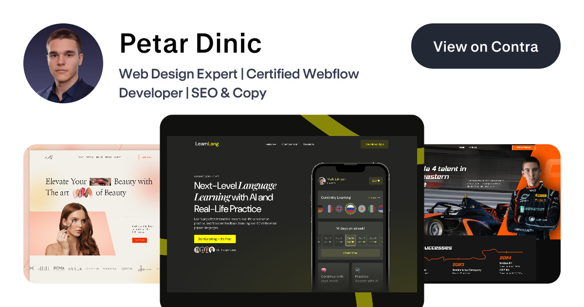 Petar Dinic's Work | Contra