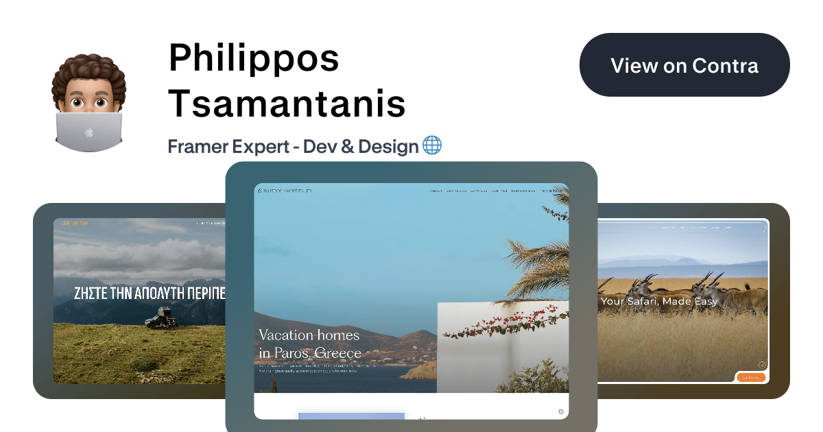 Philippos Tsamantanis's Work | Contra
