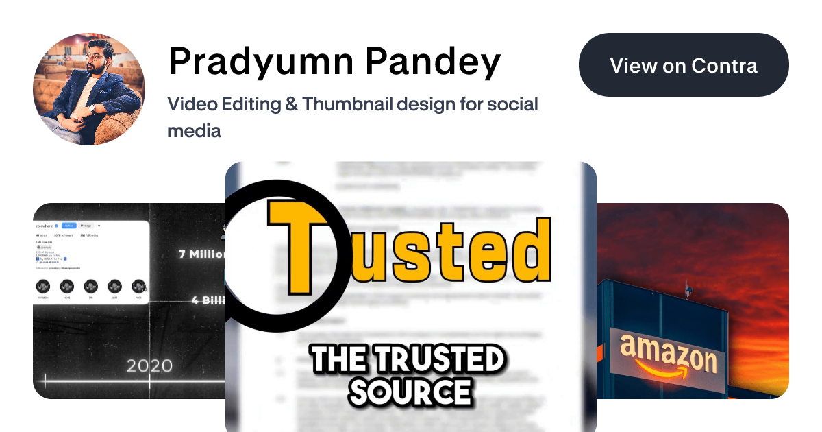 Pradyumn Pandey S Work Contra