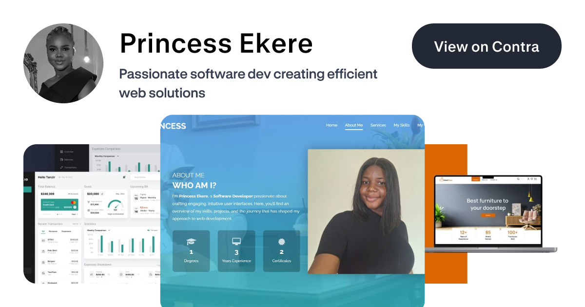 Princess Ekere - Frontend Engineer | Contra