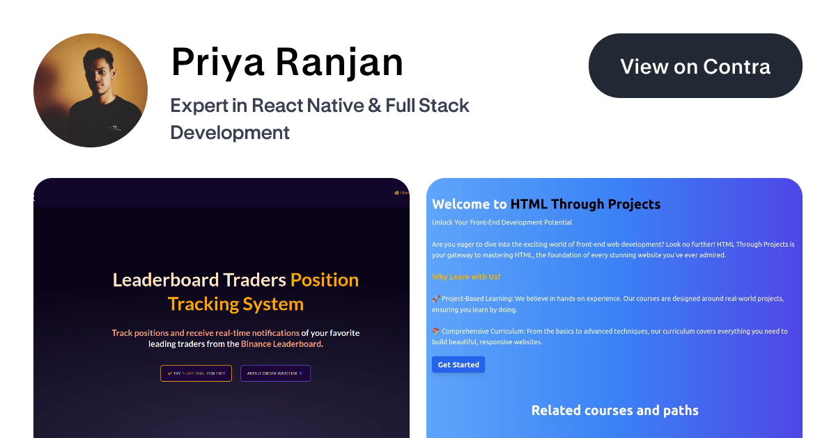 Priya Ranjan on Contra