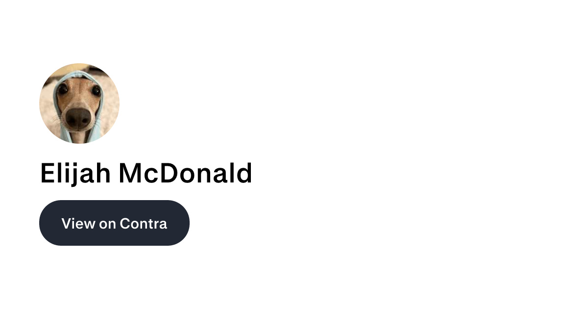Elijah McDonald - CTO | Contra