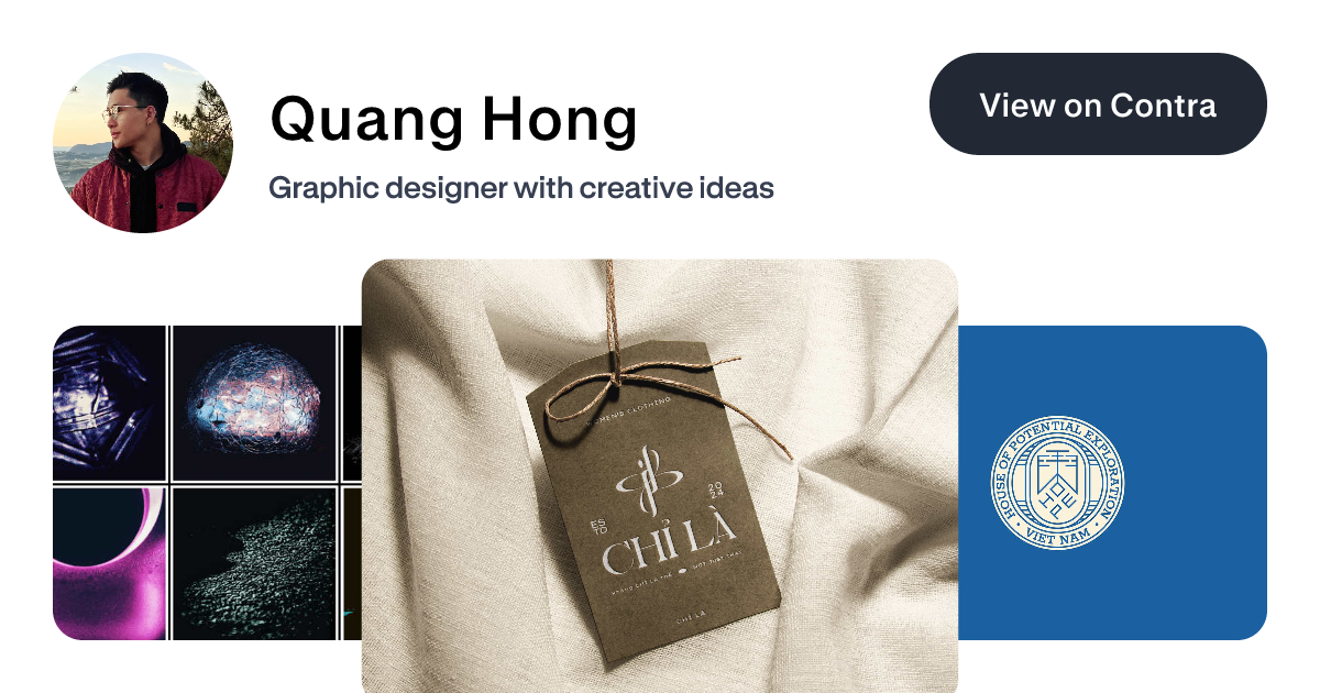 Quang Hong on Contra | Graphic designer with creative ideas