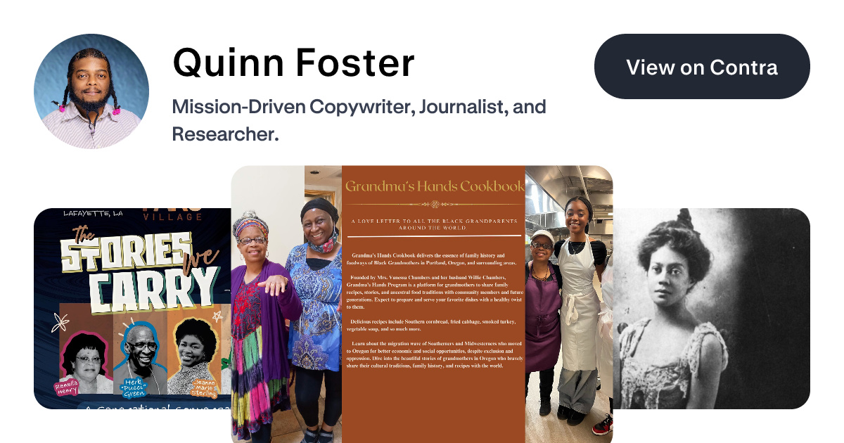 Quinn Foster's Services | Contra