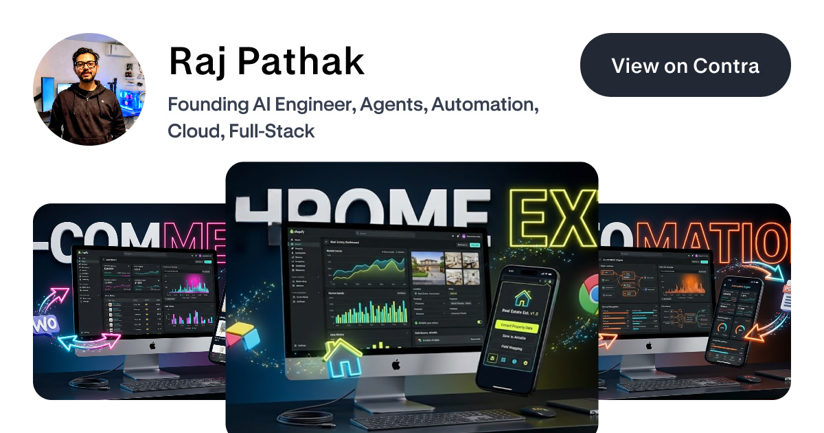 Raj Pathak's Work | Contra