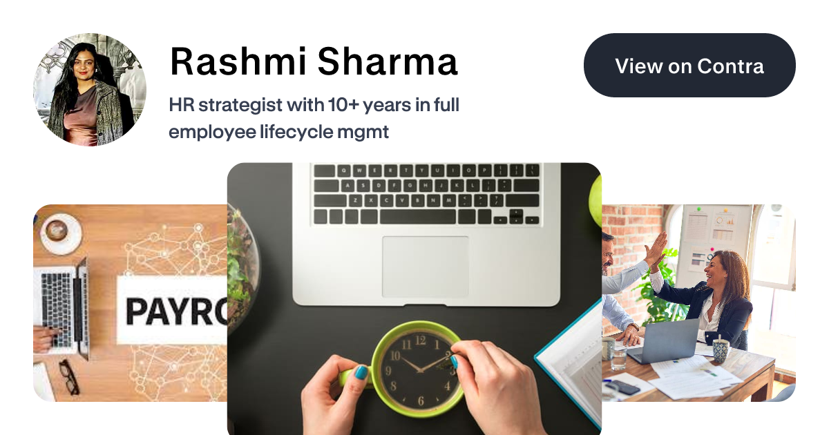 Rashmi Sharma on Contra