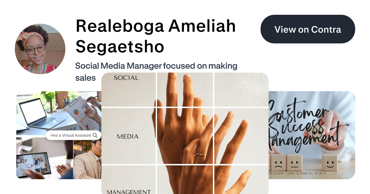 Realeboga Ameliah Segaetsho on Contra