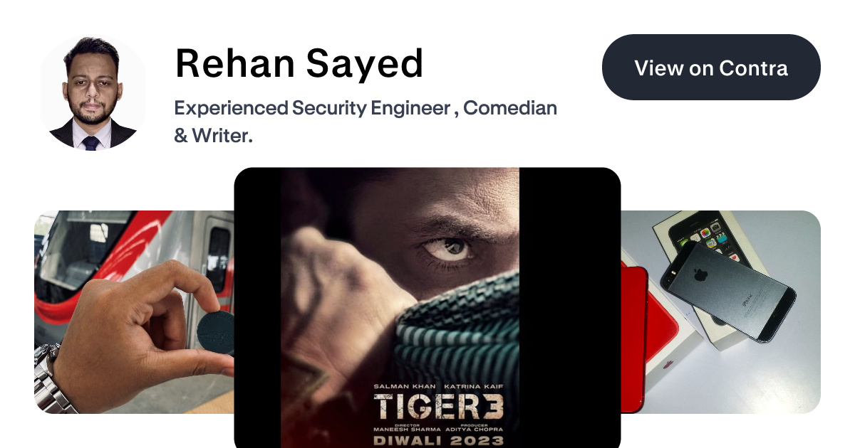 Rehan Sayed on Contra