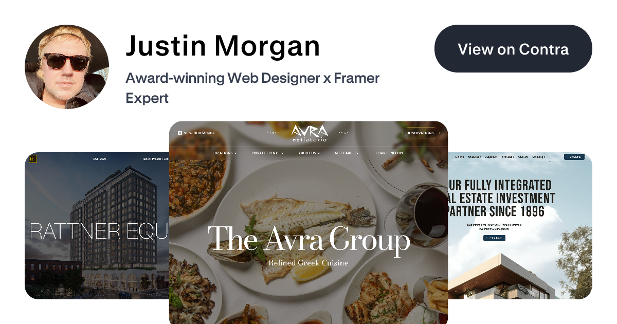 Justin Morgan's Work | Contra