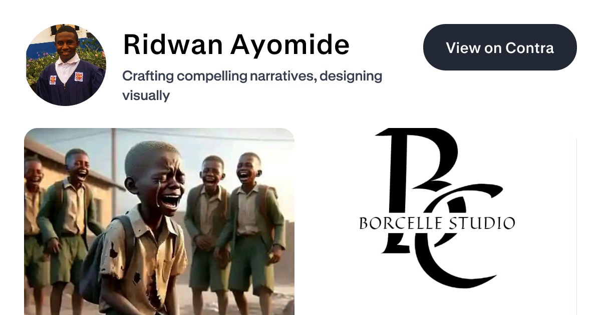 Ridwan Ayomide's Work | Contra