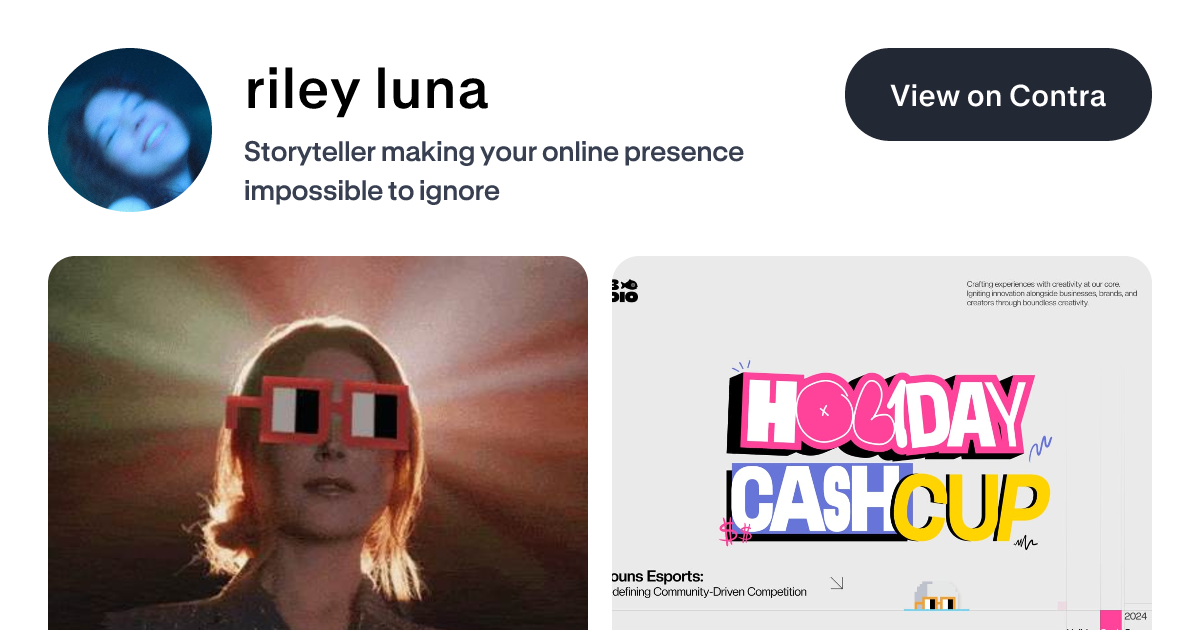 riley luna's Work | Contra