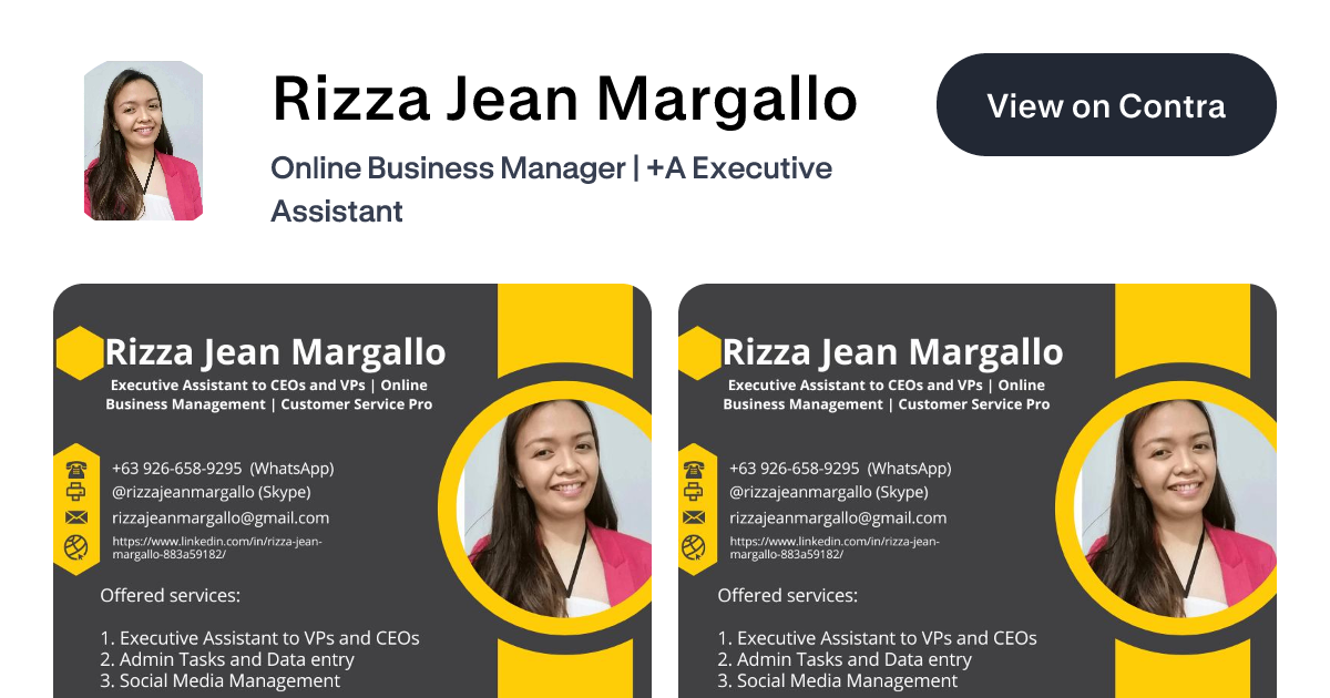 Rizza Jean Margallo on Contra