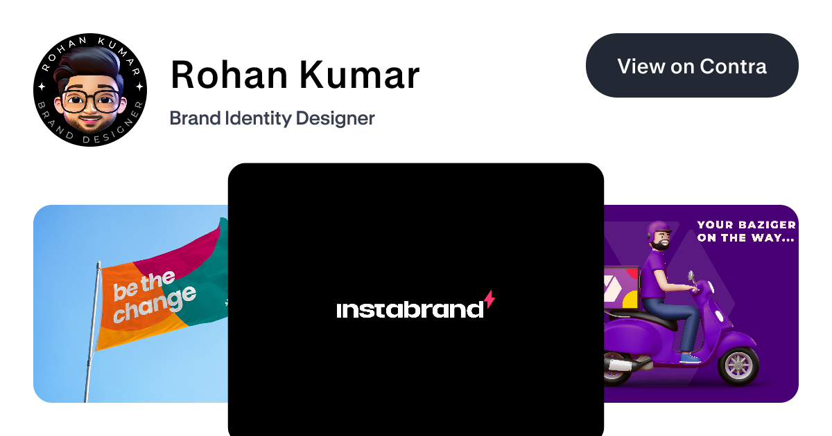 Rohan Kumar - Brand Design | Contra