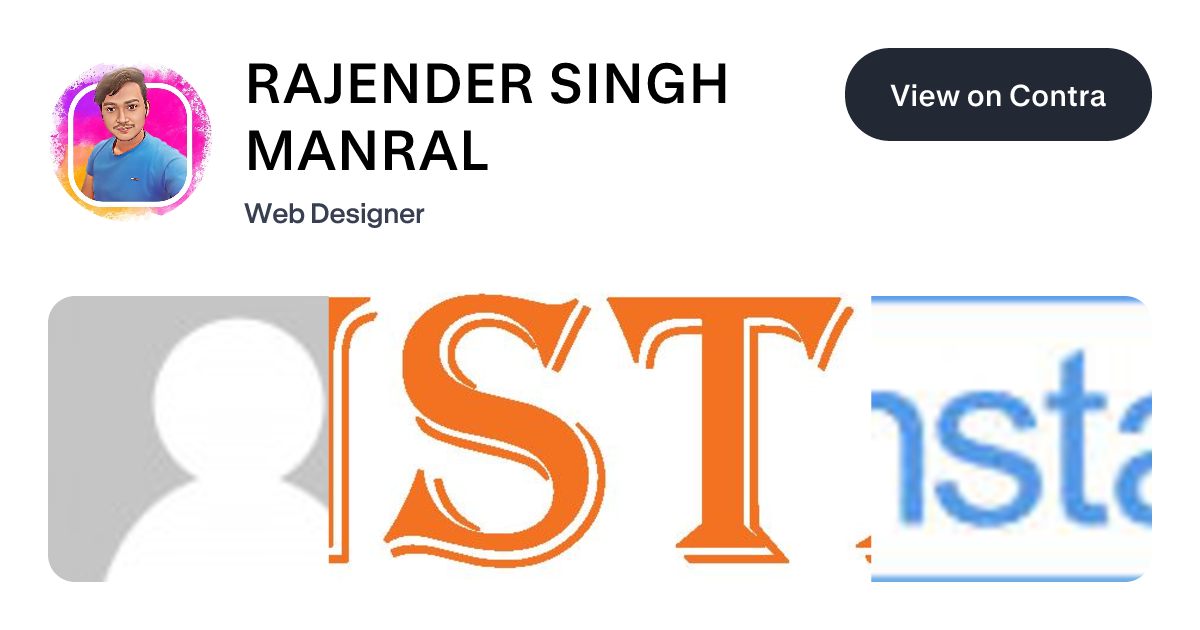 RAJENDER SINGH MANRAL on Contra | Web Designer
