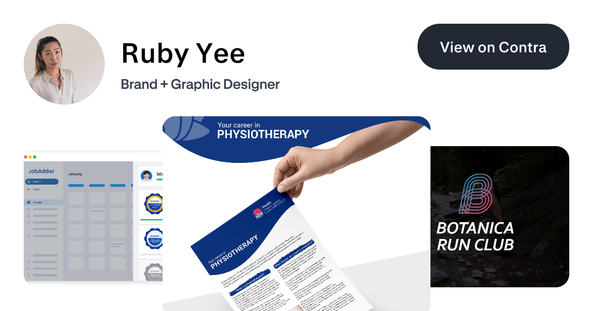 Ruby Yee on Contra | Brand + Graphic Designer