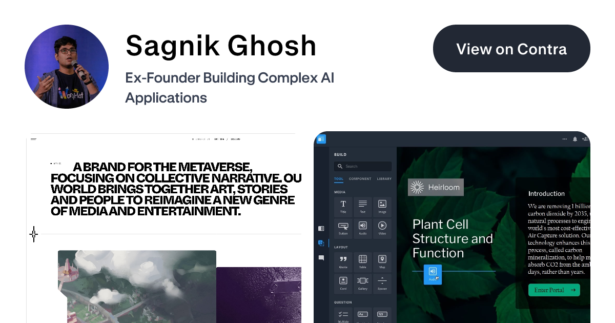 Sagnik Ghosh on Contra