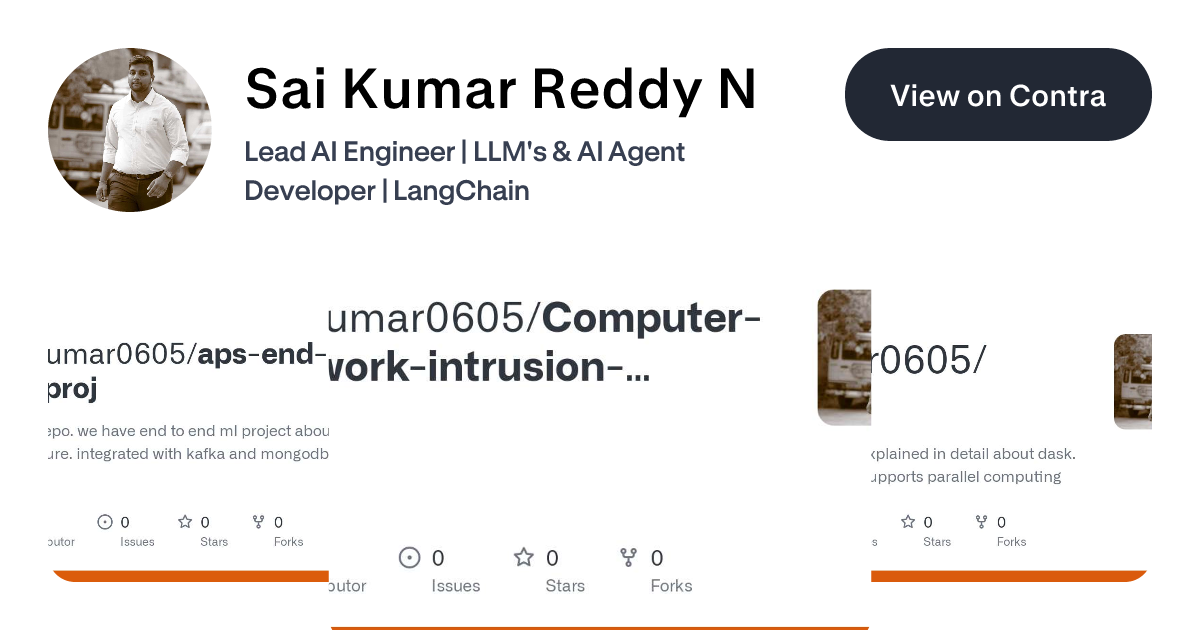 Sai Kumar Reddy N on Contra