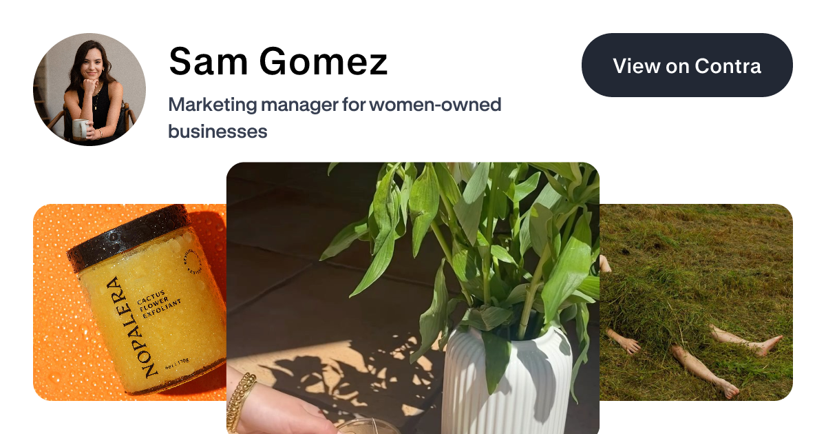 Sam Gomez's Work | Contra