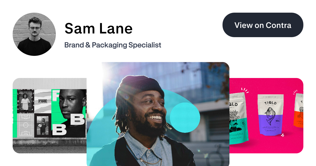 Sam Lane on Contra | Brand & Packaging Specialist