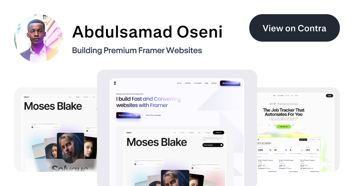 Abdulsamad Oseni's Work | Contra