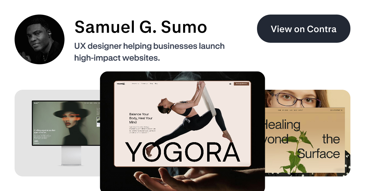 Samuel G. Sumo's Work | Contra