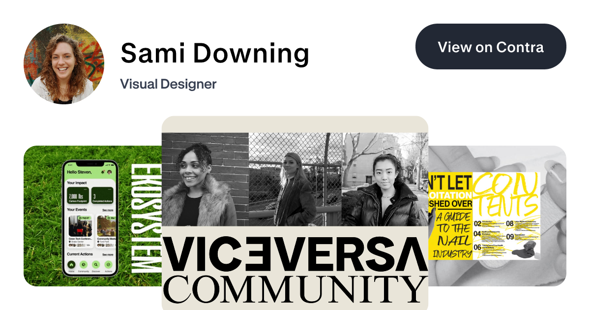 Sami Downing on Contra | Visual Designer