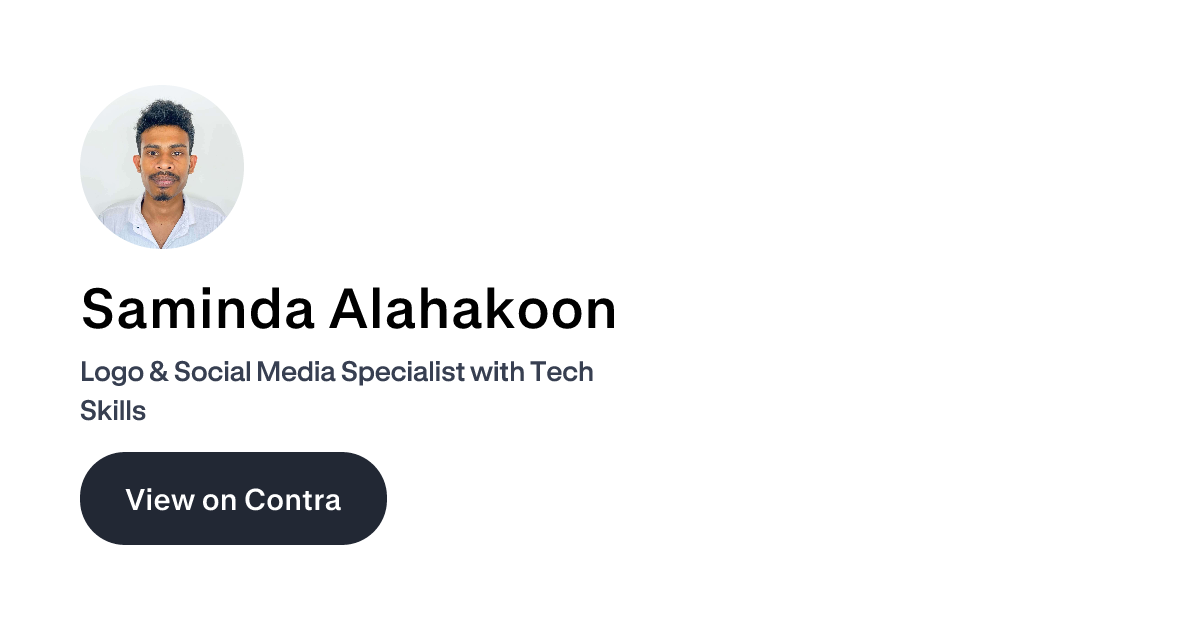 Saminda Alahakoon's Work | Contra