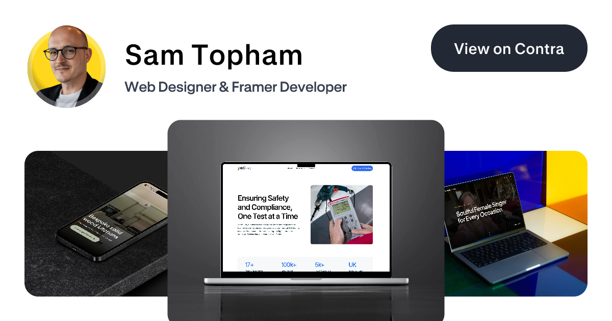 Sam Topham's Work | Contra