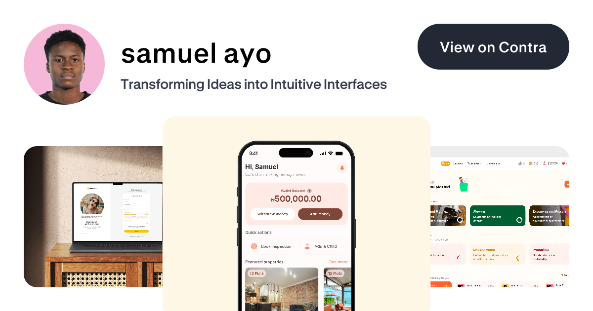 samuel ayo's Work | Contra