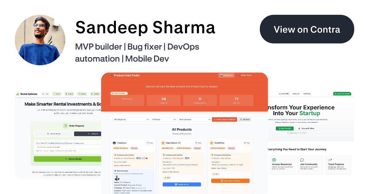 Sandeep Sharma on Contra