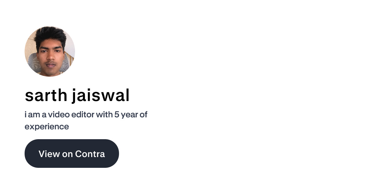 sarth jaiswal's Work | Contra