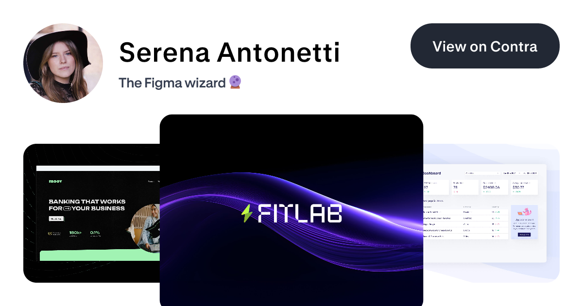 Serena Antonetti on Contra | The Figma wizard 🔮