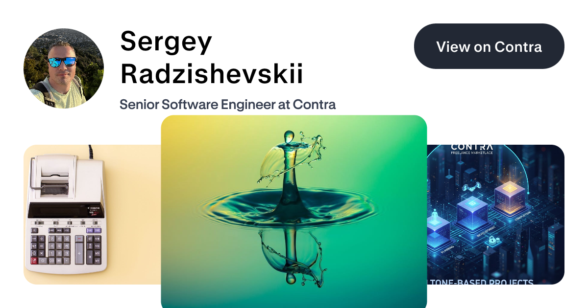 Sergey Radzishevskii's Work | Contra
