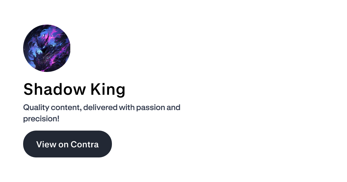 Shadow King on Contra