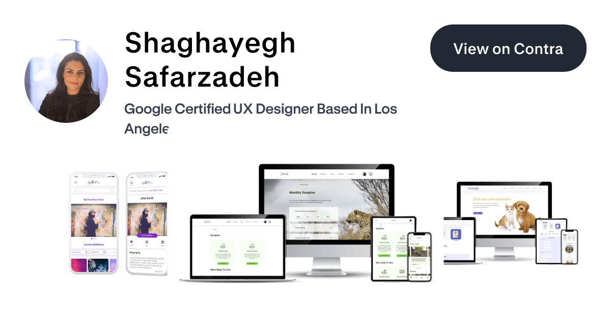 Shaghayegh Safarzadeh's Work | Contra